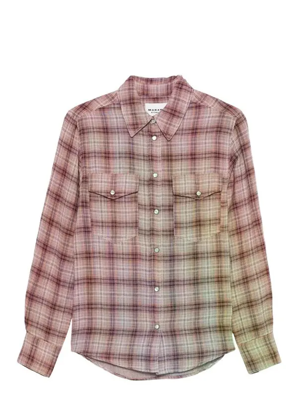 MARANT ETOILE Yalisa Cotton Shirt - Pink