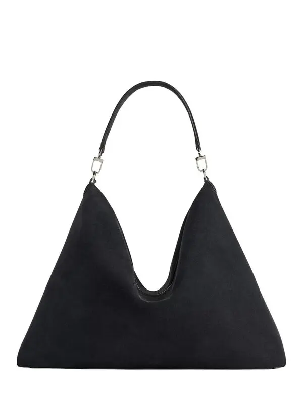 TOTEME Bevel Suede Shoulder Bag - Blue