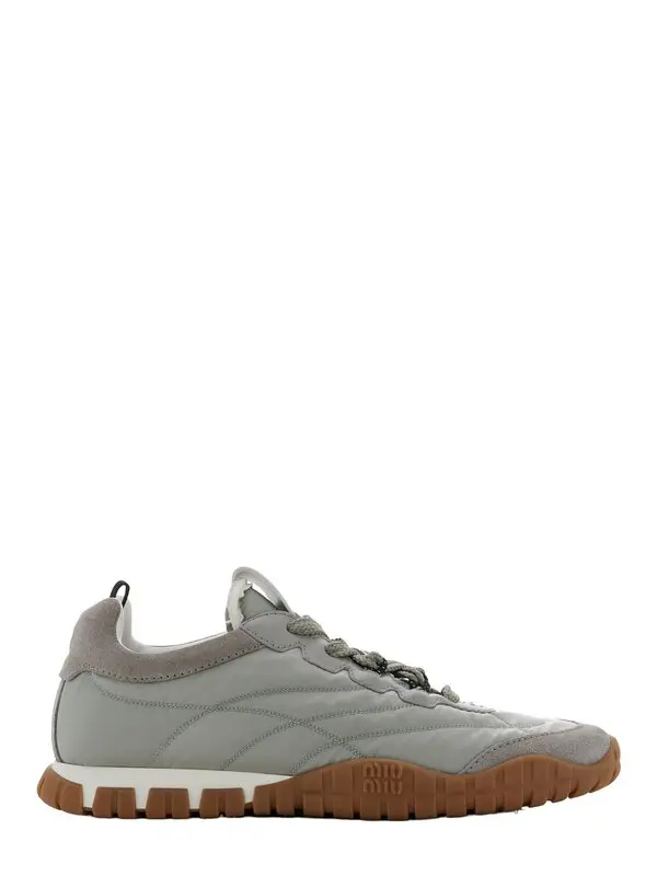 Miu Miu Tyre Nylon Sneakers - Grey