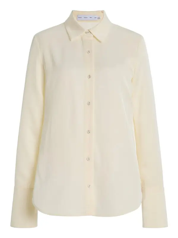 Proenza Schouler White Label Maddi Twill Shirt - Ivory