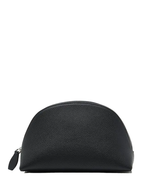 TOTEME Small Grained Leather Pouch - Black