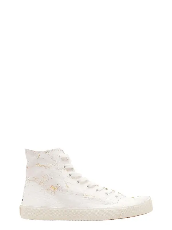 MAISON MARGIELA Vandal Tabi 'craquelé Sneakers - White