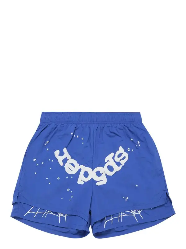 SP5DER Layered Shorts - Blue