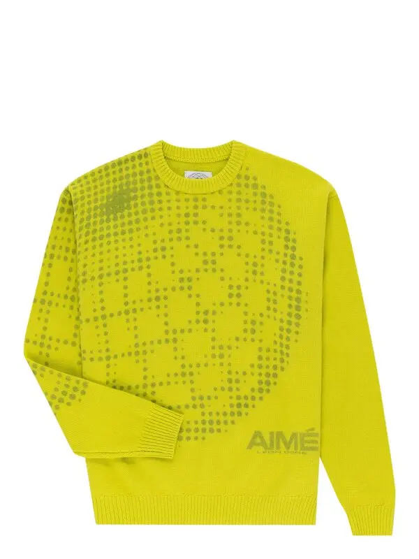 Aimé Leon Dore X New Balance Geo Print Crewneck Sweater - Green