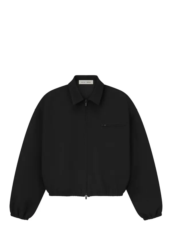 Fear Of God Bonded Canvas Zip-up Jacket - Black