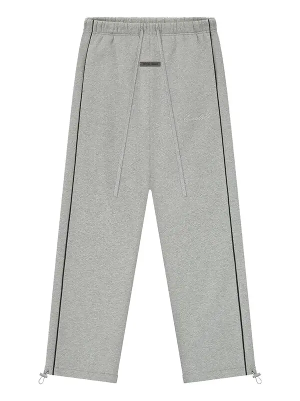 Fear Of God Relaxed Fleece Sweatpants With Piping - Grey