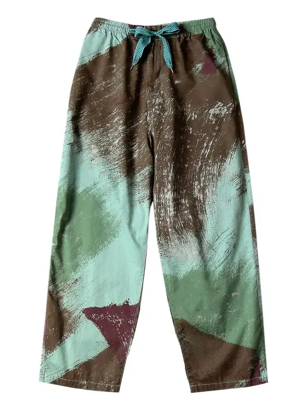 Kapital Combed Burberry Brush Camo Easy Pants - Green