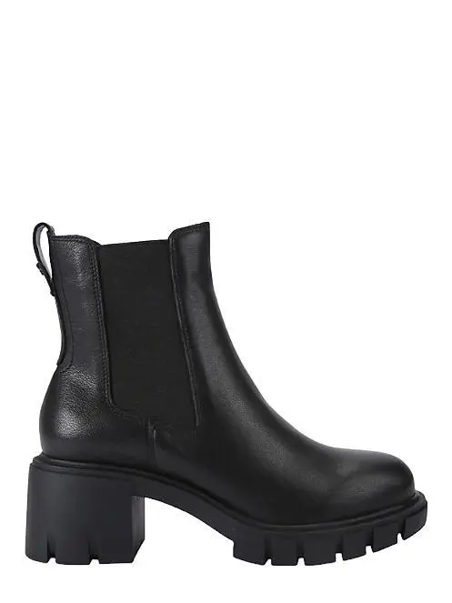 Kurt Geiger Heeled Leather Ankle Boots - Black