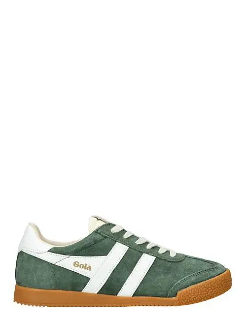 Gola Elan Suede Low-top Trainers - Green Comb
