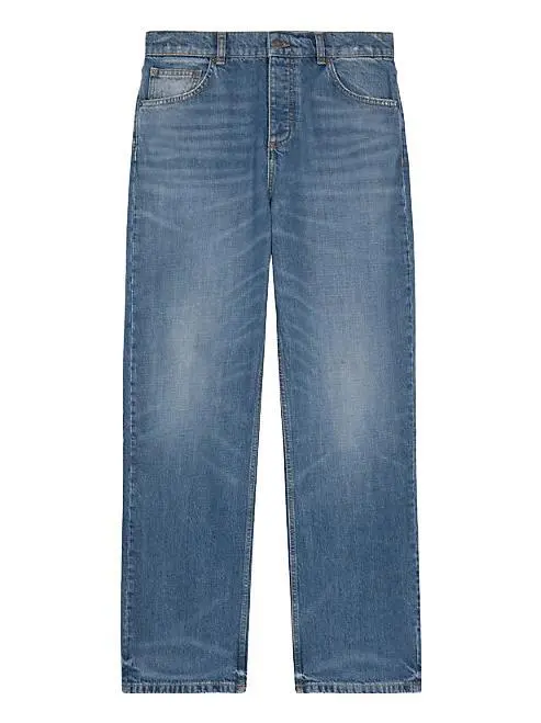 The Kooples Baggy-fit Straight-leg Denim Jeans - Blue