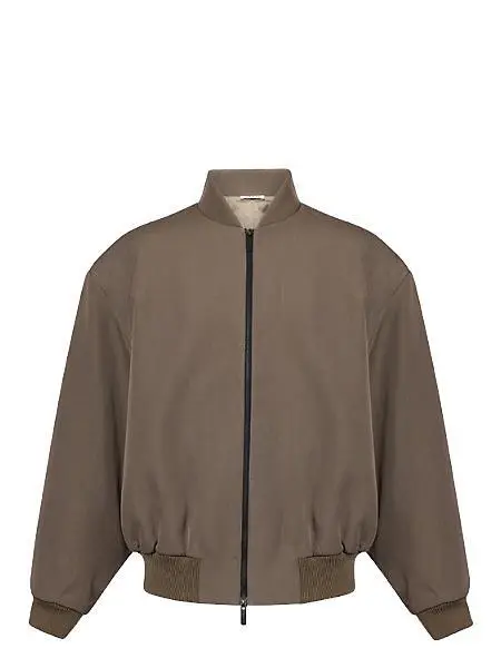 Fear Of God Relaxed-fit Woven Bomber Jacket - Willow