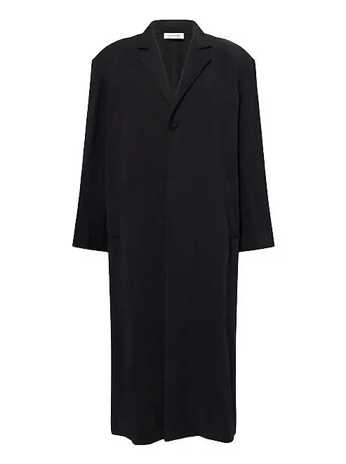Fear Of God Unlined Longline Woven Overcoat - Black