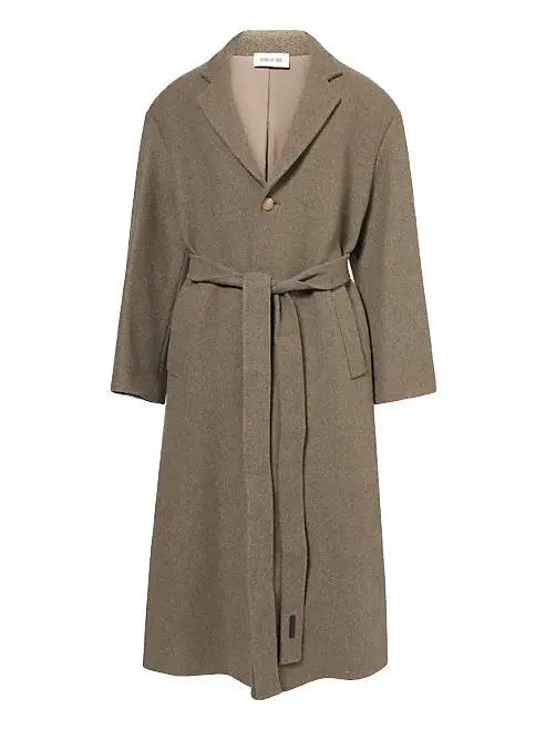 Fear Of God Single-breasted Relaxed-fit Wool Coat - Willow