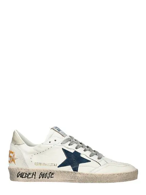 GOLDEN GOOSE Ball Star Leather Low-top Trainers - White/comb