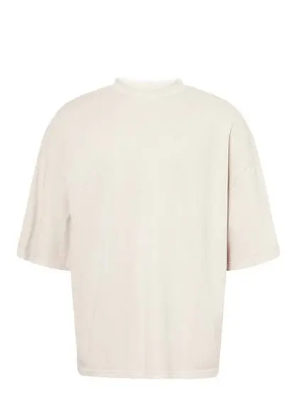 ENTIRE STUDIOS Boxy-fit Crewneck Cotton T-shirt - Off White