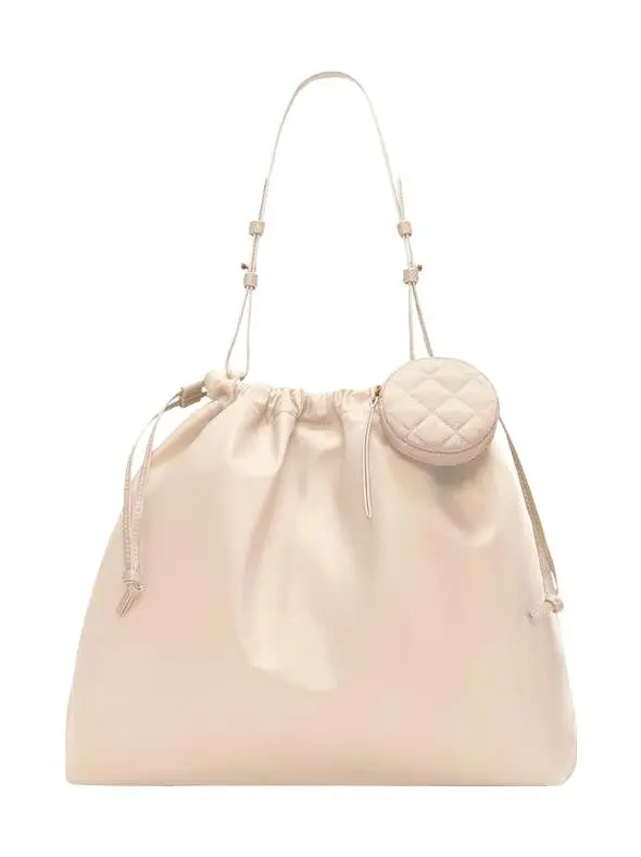 Mz Wallace Waverly Nylon Shoulder Bag - Buff