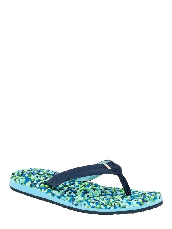 Sanuk Bubblecush Flip Flop - Navy Multi