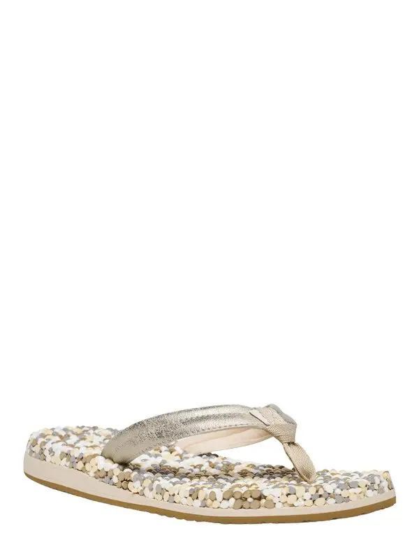 Sanuk Bubblecush Flip Flop - Silver