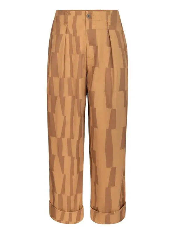 UNTITLED IN MOTION Basile Cotton Twill Pant - Accenda Clay