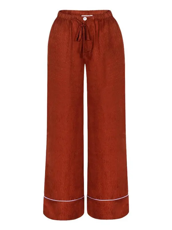 UNTITLED IN MOTION Emissus Wide Leg Pant - Rust