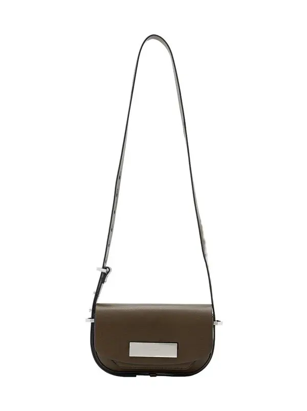 ALLSAINTS Etta Leather Crossbody Bag - Fango Brown