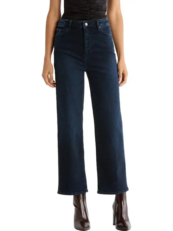 FRAME Wide High-waist Ankle Jeans - Untold