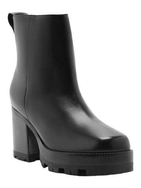 Schutz Platform Lug Sole Boots - Black