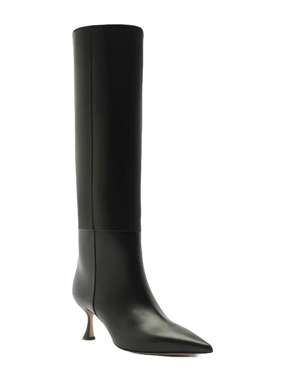 ALEXANDRE BIRMAN Brena Pointed Toe Knee High Boot - Black
