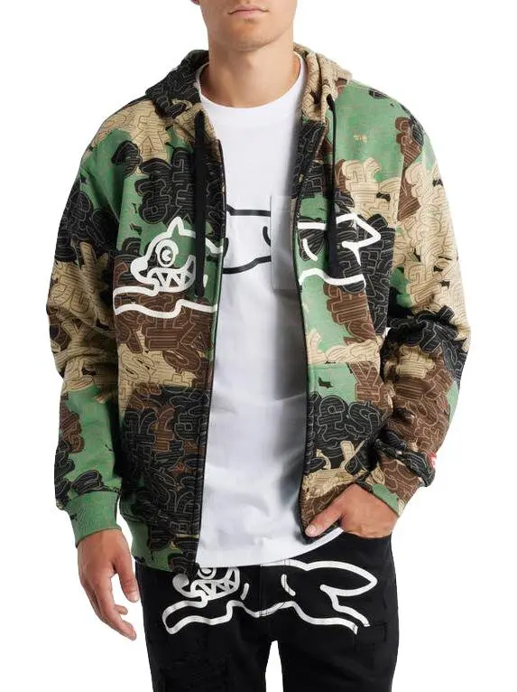 ICECREAM Soft Shell Zip Hoodie - Camo