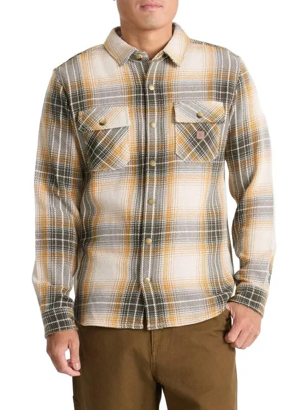 ROARK Nordsman Organic Cotton Flannel Button-up Shirt - Ivory