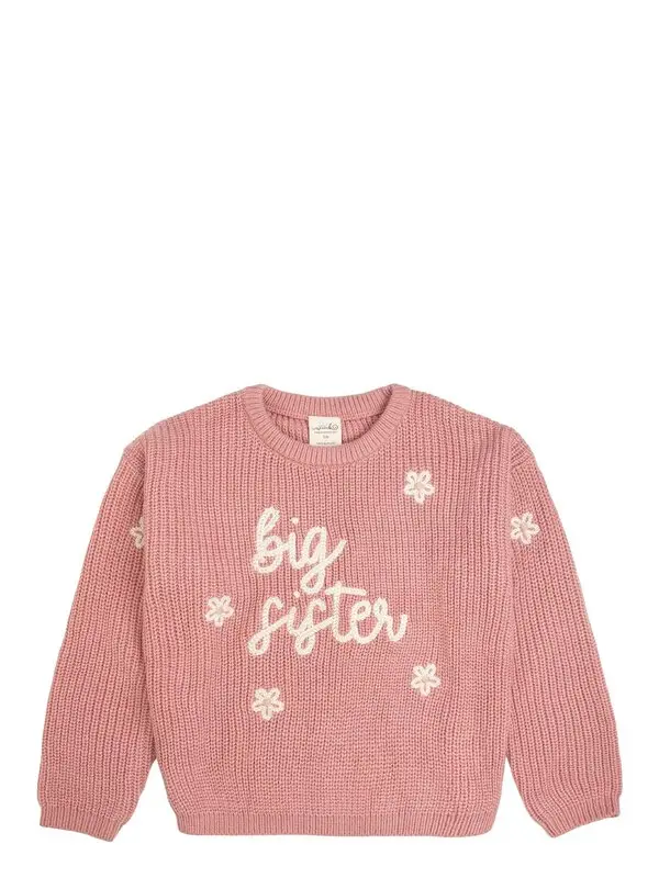 SWEET WINK Big Sister Knit Sweater - Mauve