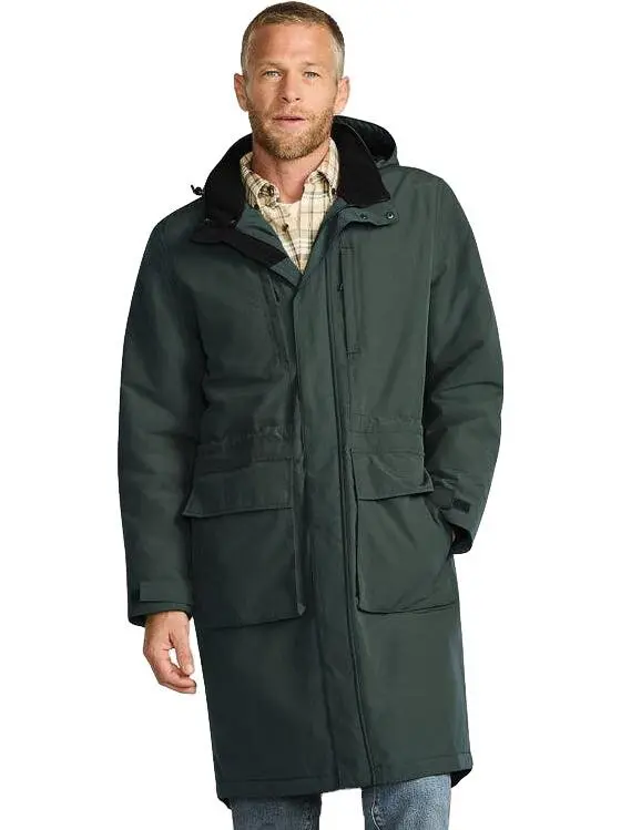LANDS' END Waterproof Insulated Winter Stadium Coat - Evening Forest