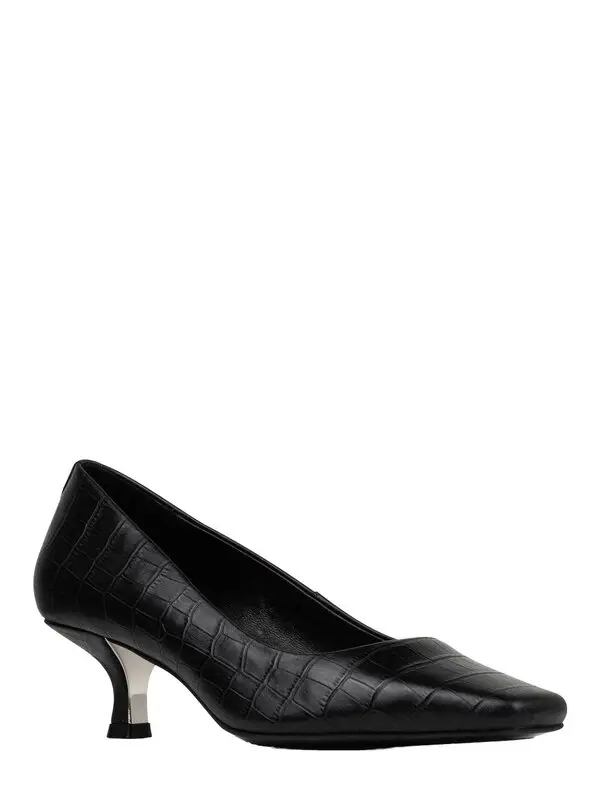 DONALD PLINER Kimbra Square-toe Pump - Black