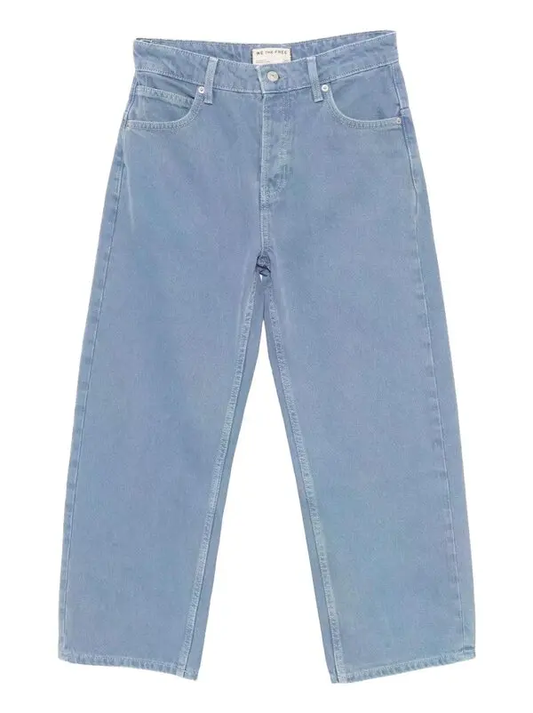 Free People Deep Trance Dropped Boyfriend Jeans - Blue