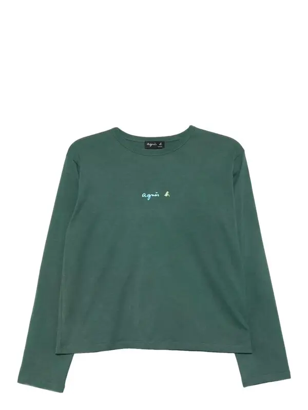 AGNÈS B. Logo-print T-shirt - Green