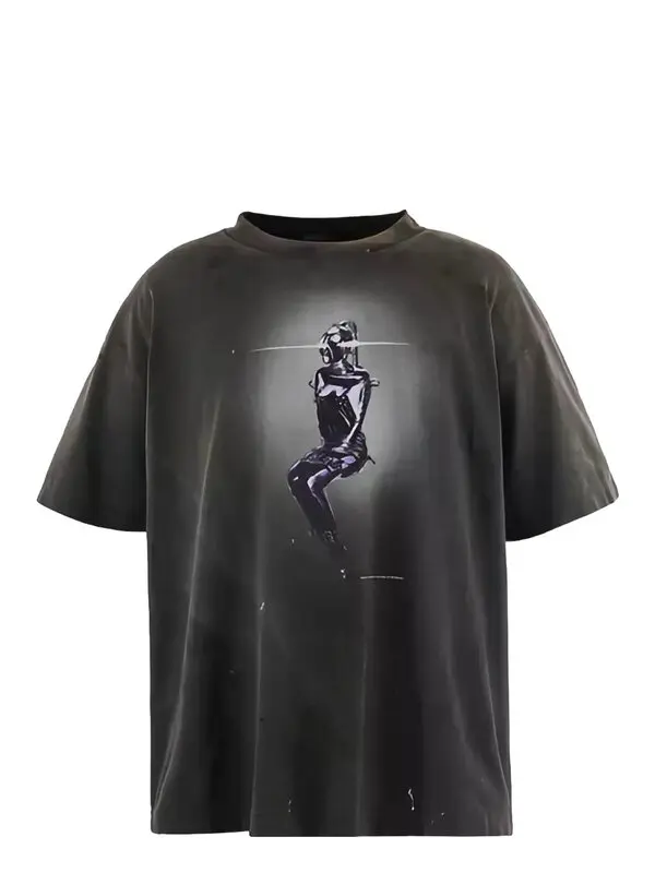 SAINT MXXXXXX Sorayama Print T-shirt - Black