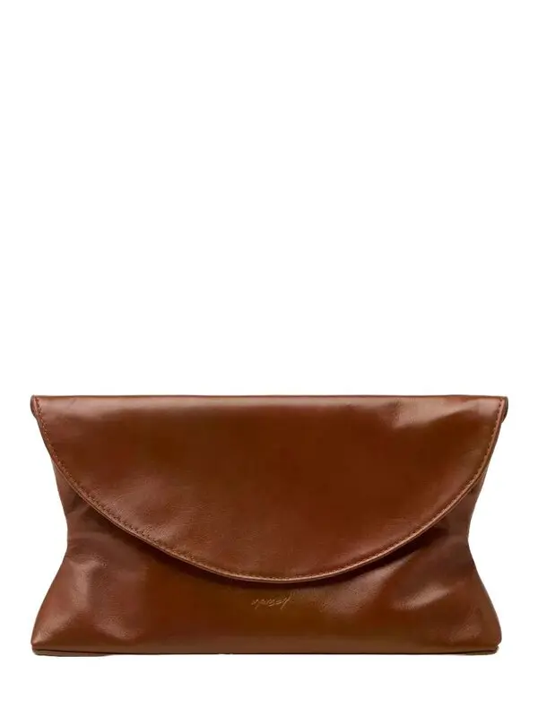 Marsèll Dromi 2 Folded Leather Clutch Bag - Brown