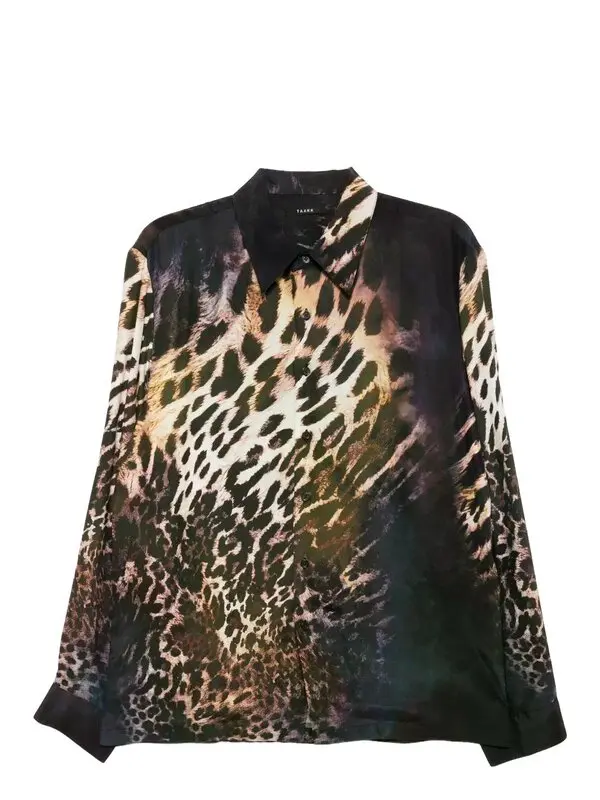 TAAKK All-over Graphic Print Shirt - Black