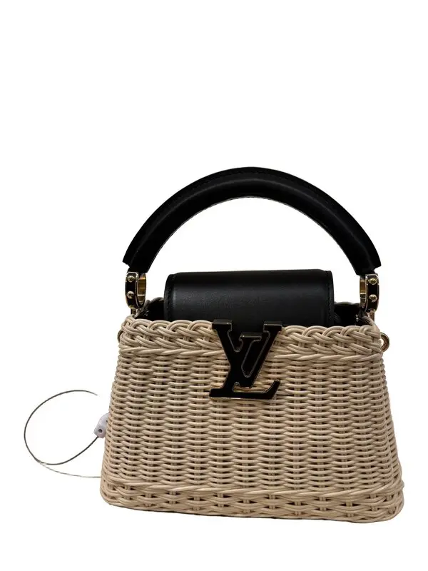 LOUIS VUITTON Capucines Mini Handbag - Beige/black