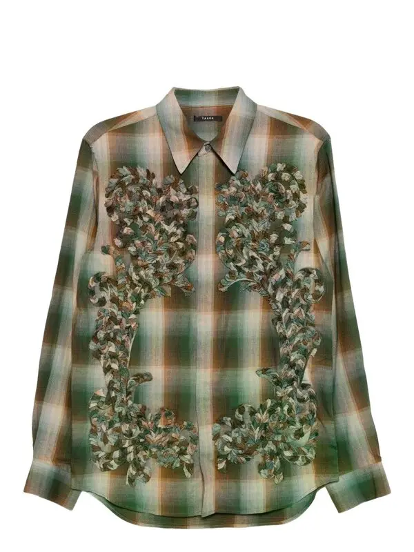 TAAKK Graphic-embroidered Shirt - Green