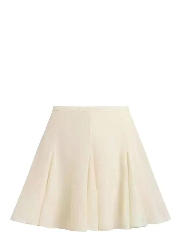 12 STOREEZ Pleated Mini Skirt - Neutrals
