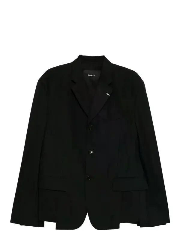 SONGZIO Single-breasted Blazer - Black