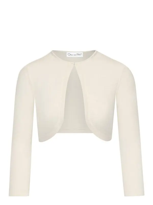 Oscar De La Renta Wool-blend Bolero - White