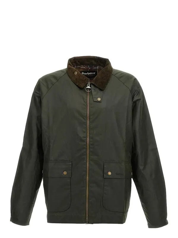 Barbour Short Bedale' Jacket - Green