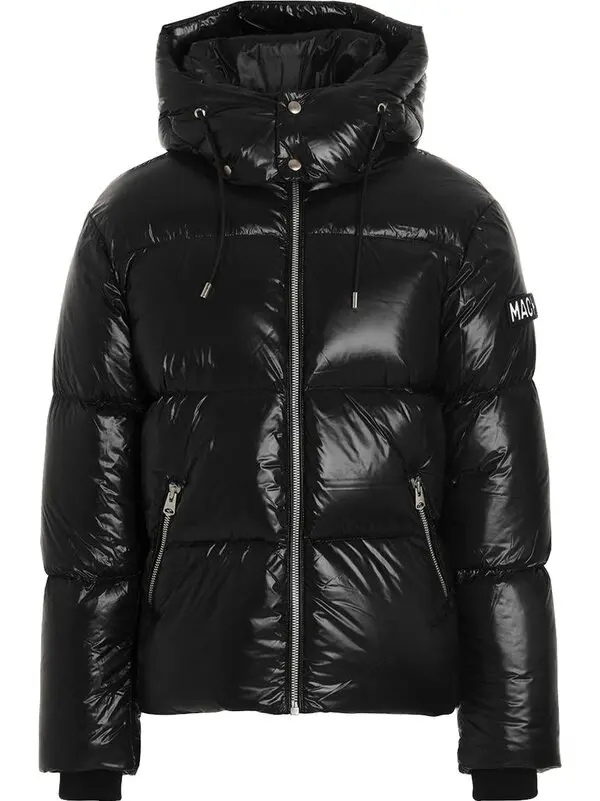 Mackage Logo Patch Down Jacket - Black