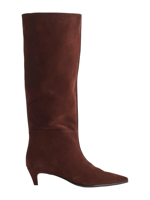Madewell The Emilie Tall Suede Boots - Chocolate Raisin
