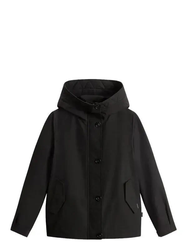 Woolrich Quilted Hooded Jacket - Black