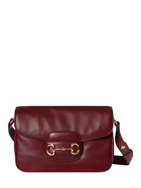 Gucci Horsebit 1955 Small Shoulder Bag - Bordeaux