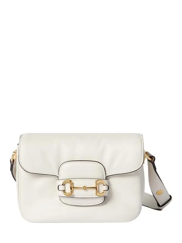 Gucci Horsebit 1955 Aura Mini Shoulder Bag - White