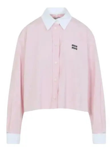 Miu Miu Poplin Shirt - Pink